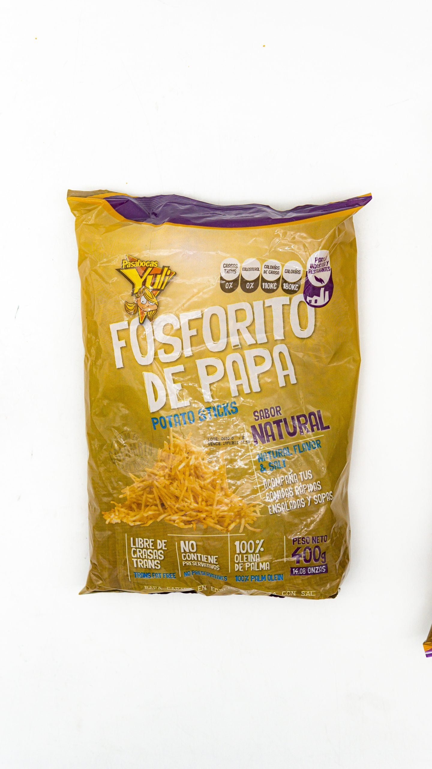 PAPITAS FOSFORITO YULI 400G – Iris Panama